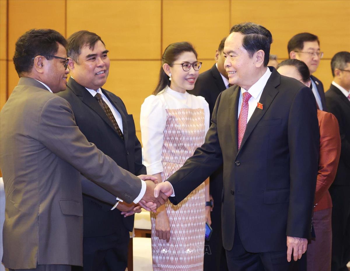 Chủ tịch Quốc hội Trần Thanh Mẫn tiếp Đại sứ, Đại biện các nước ASEAN ...