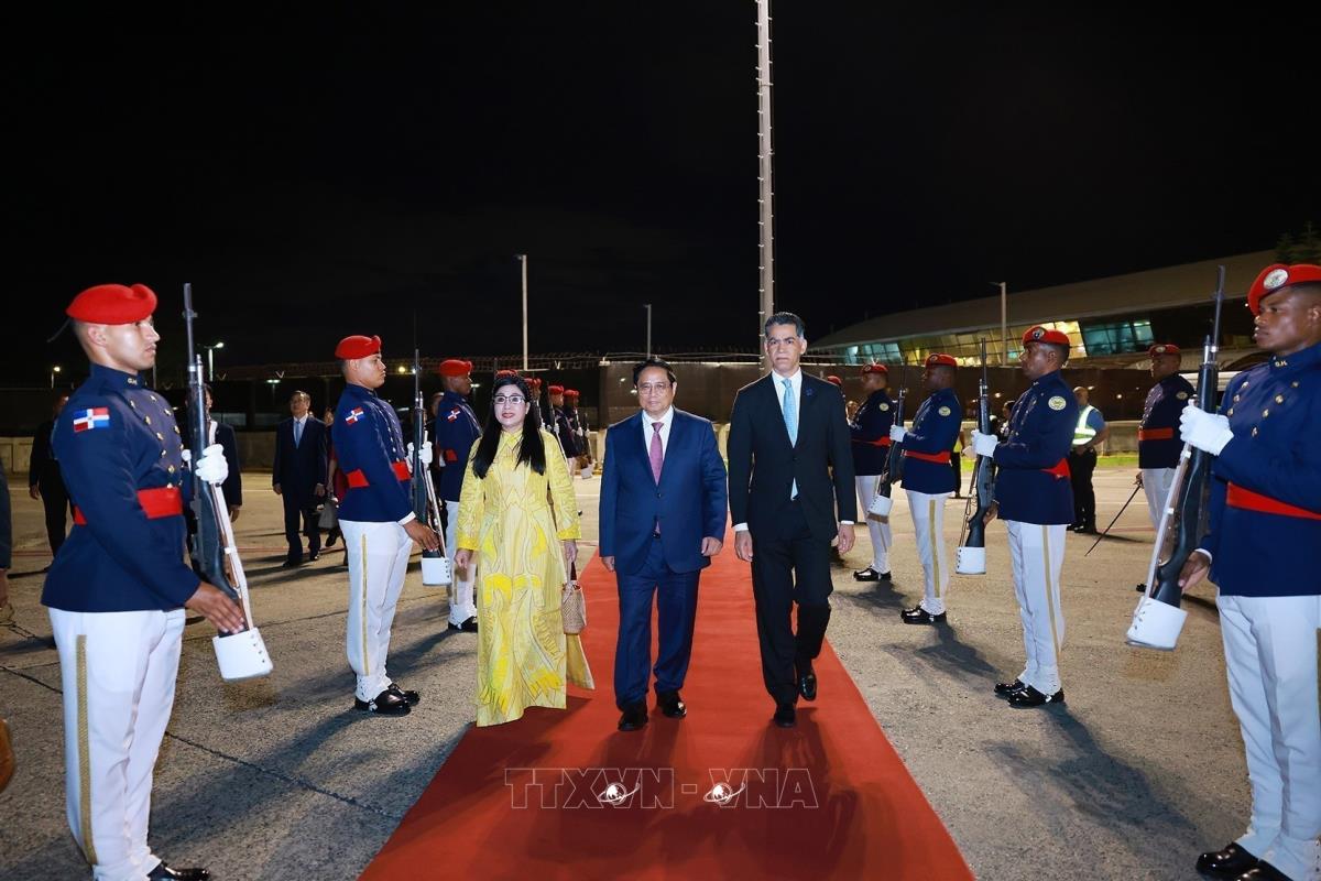 Thủ tướng Phạm Minh Chính kết thúc chuyến thăm chính thức Dominicana